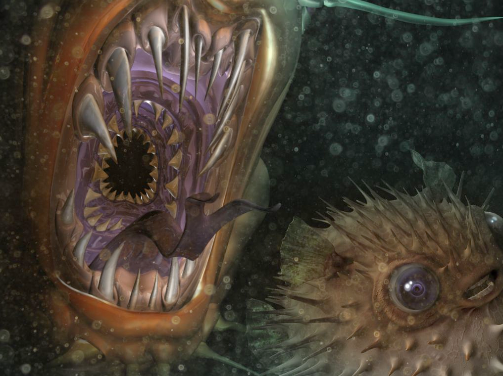 Puffer Escape – Angela Jones Art